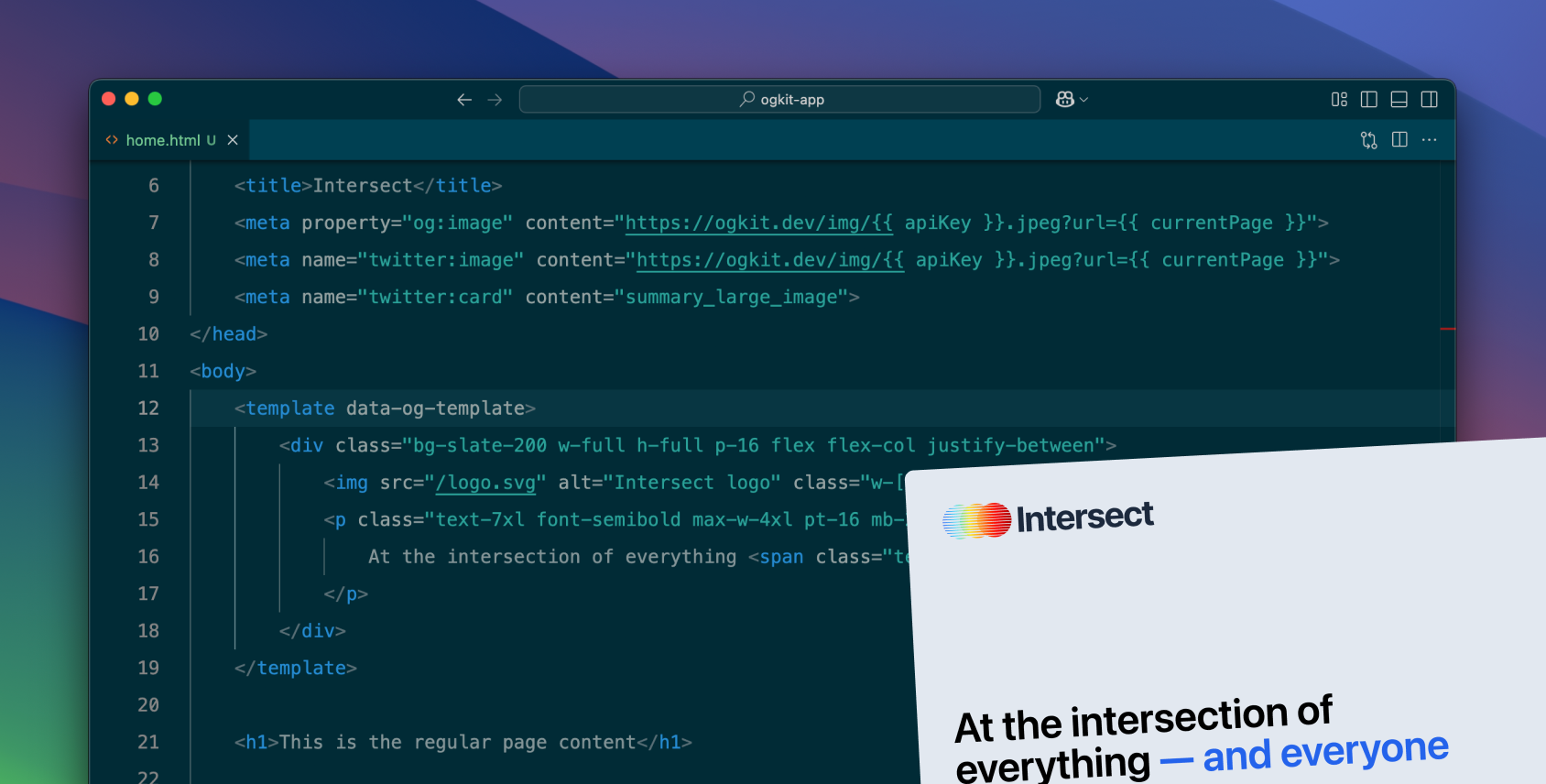 OG Kit - Fully dynamic Open Graph images with your own HTML and CSS